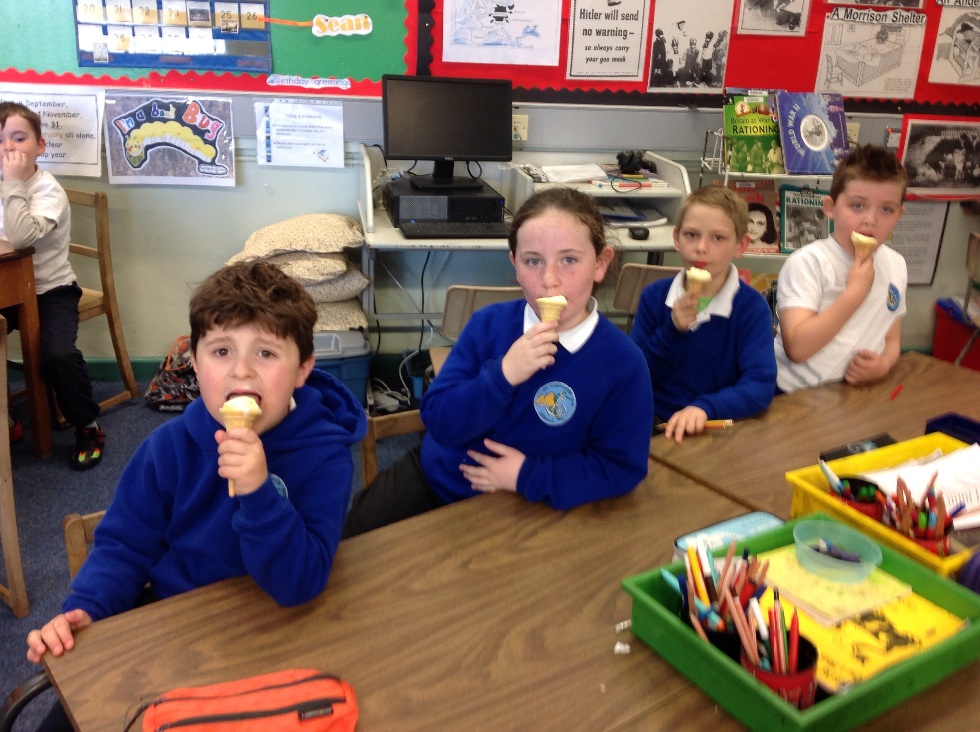 A tasty reward for excellent behaviour